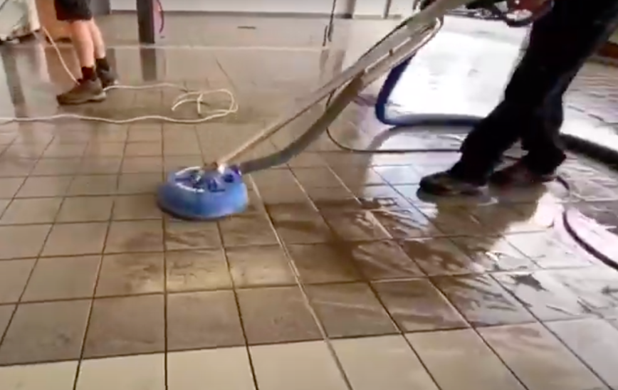 Interior Floor Workshop Cleaning Service - PureGem Surface Clean